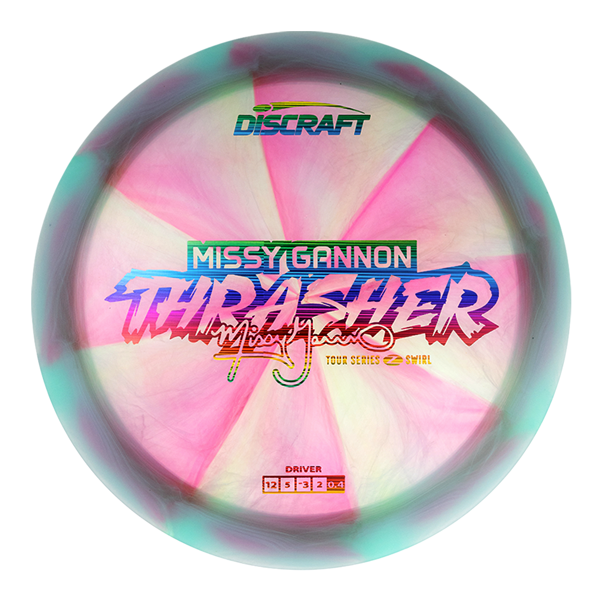 Discraft Z Swirl Thrasher - Missy Gannon 2025 Tour Series | Driver 12/5/-3/2 | Local Route