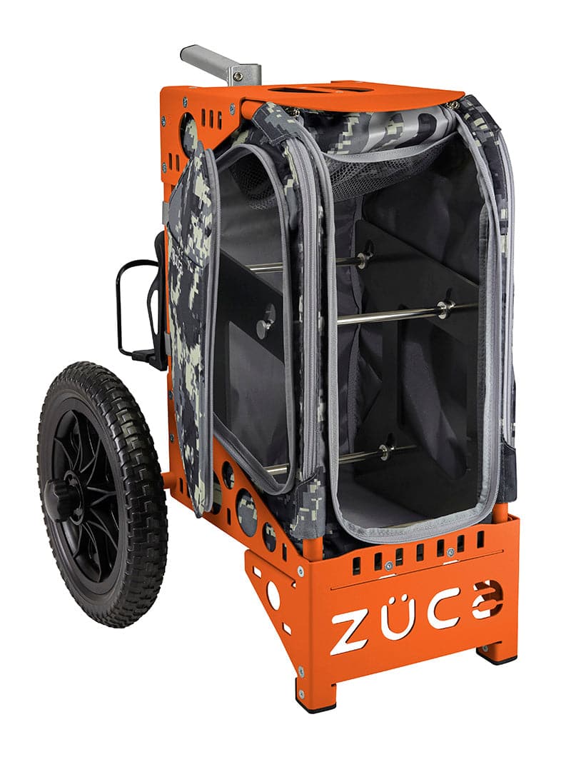 Zuca All Terrain Disc Golf Cart - Orange Frame With Anaconda Insert Ba