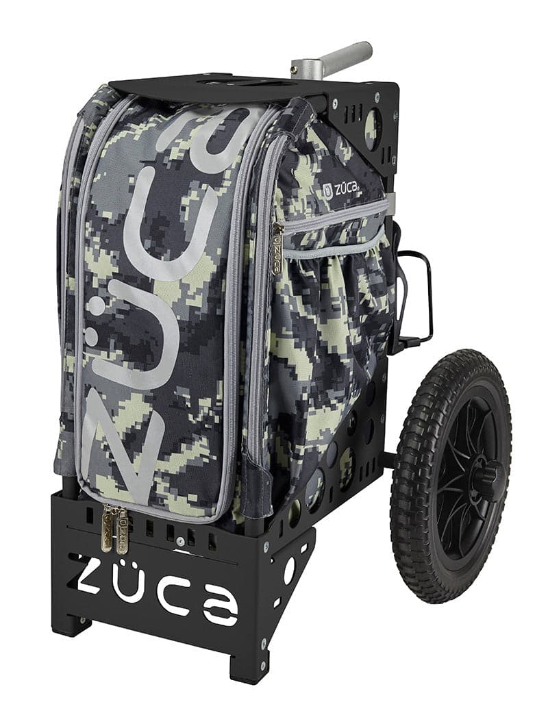 Zuca All Terrain Disc Golf Cart - Black Frame With Anaconda Insert Bag