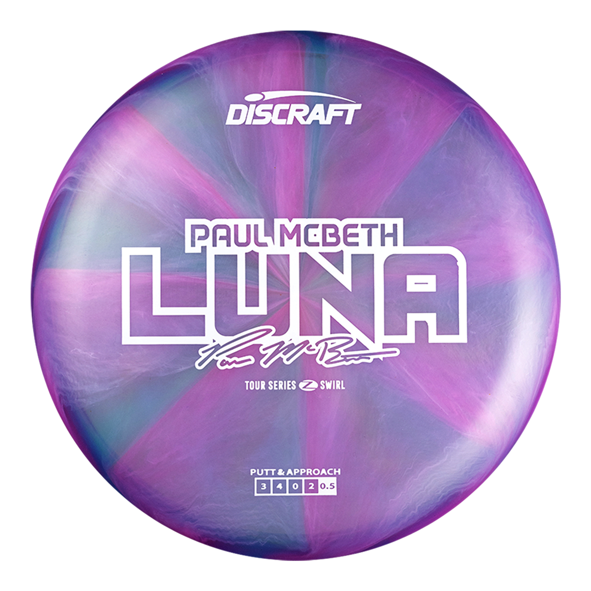 Discraft Z Swirl Paul McBeth Luna - Paul McBeth 2025 Tour Series | Putt ...