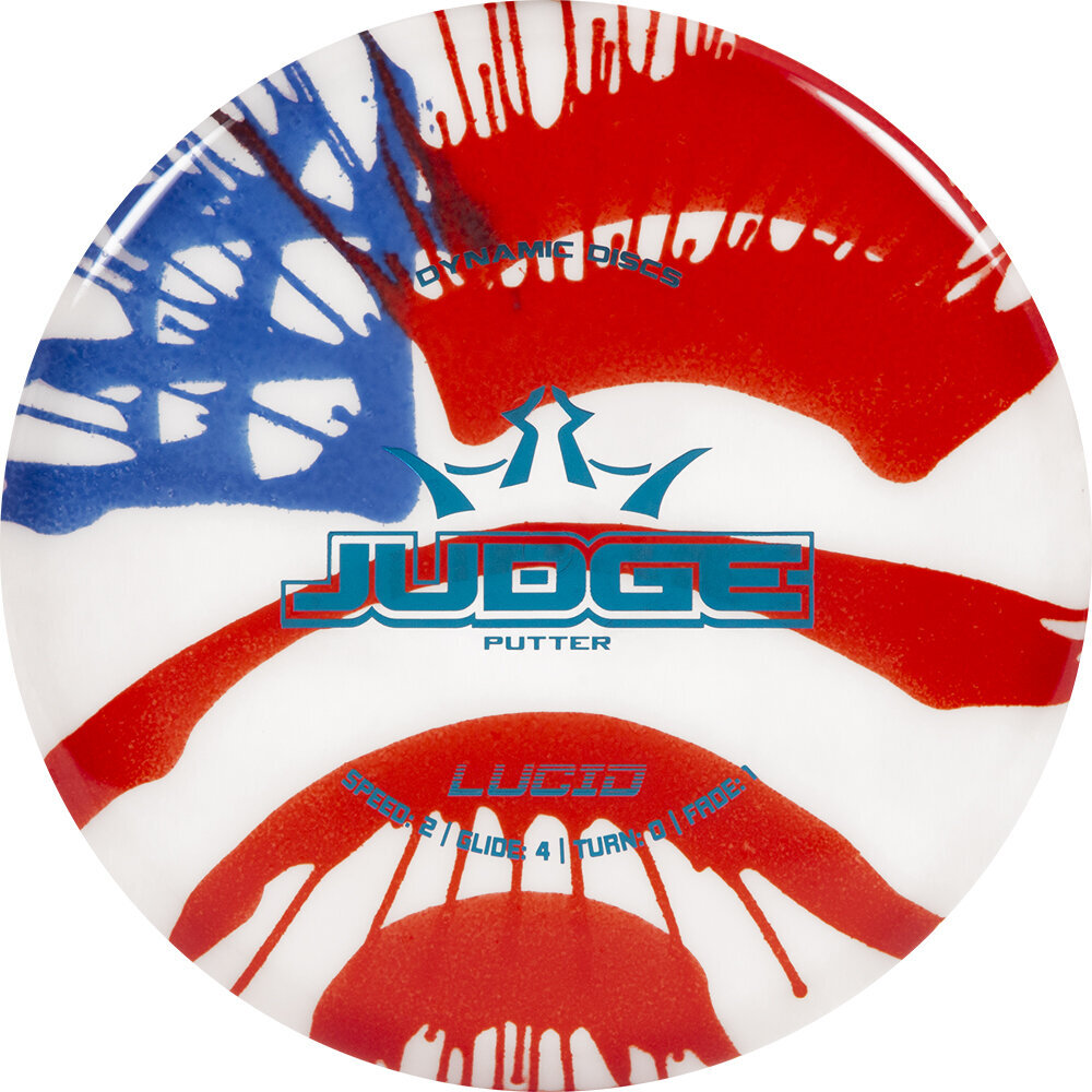 Dynamic Discs Lucid Judge - MyDye American Flag | Putt & Approach 2/4/0 ...