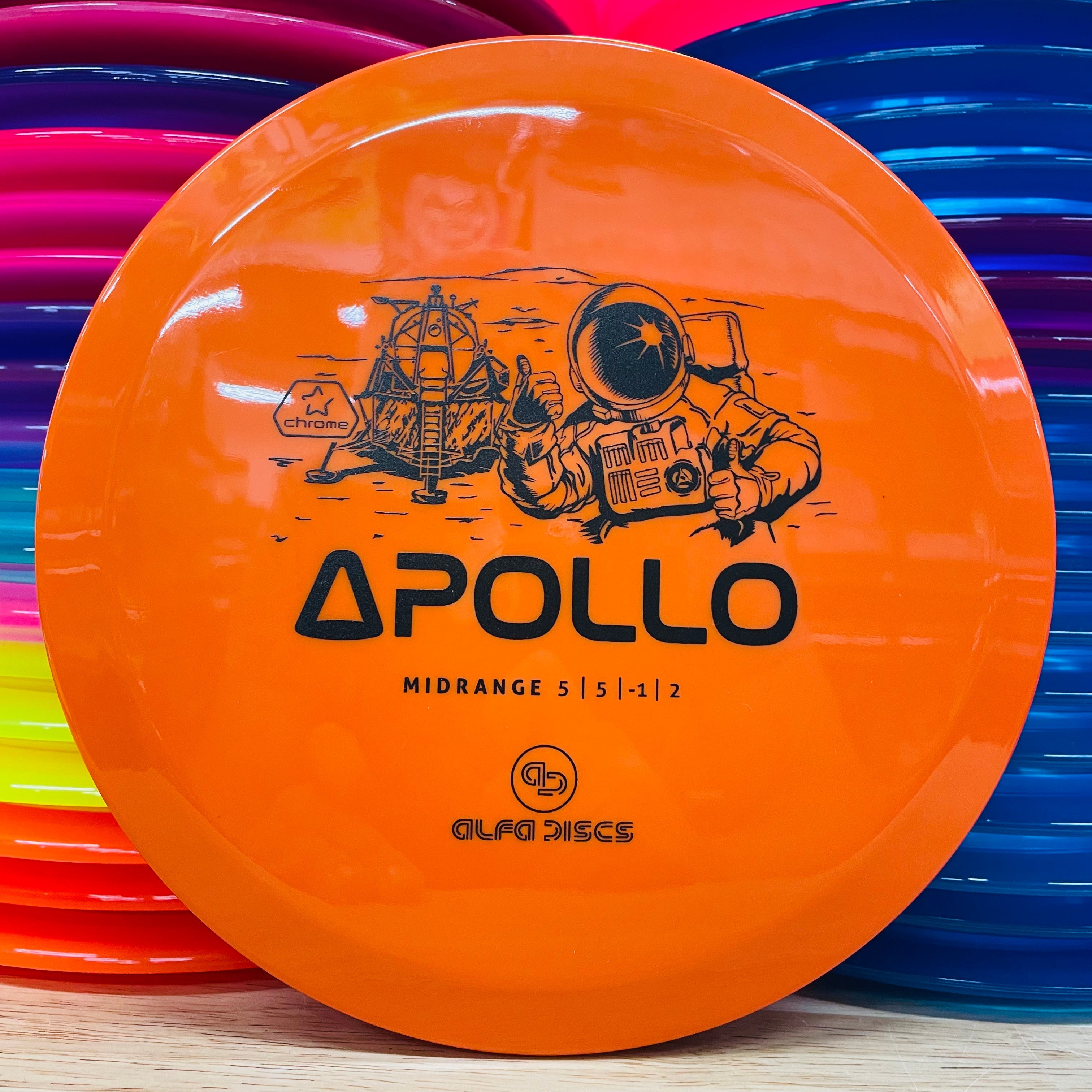 Alfa Discs Chrome Apollo - Apollo Astronaut Stamp | Midrange 5/5/-1/2 ...