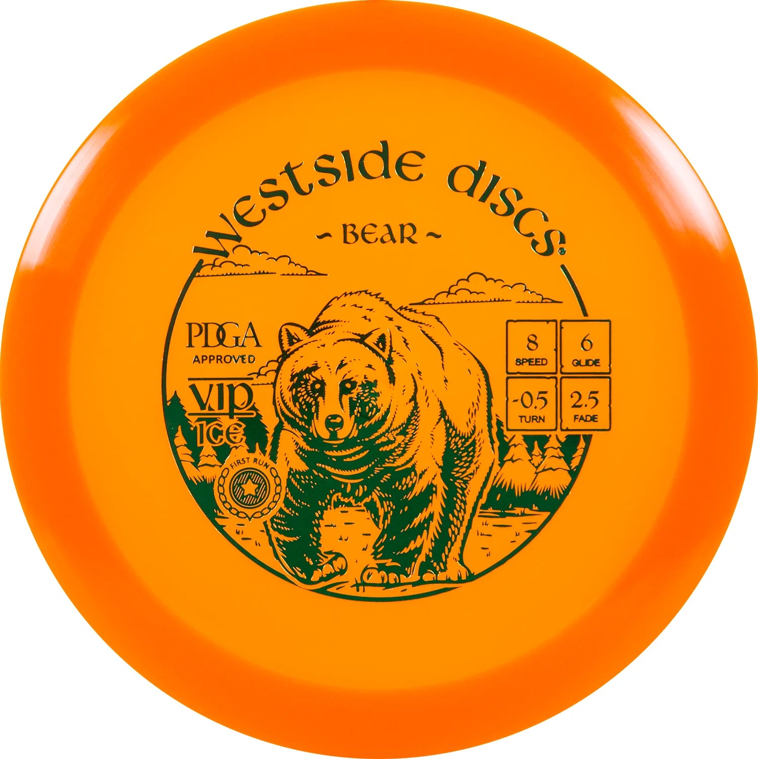 Westside Discs VIP-ICE Bear - First Run | Fairway Driver 8/6/-0.5/2.5 ...